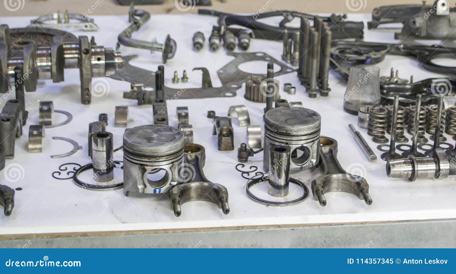 To Dismantle for Repair Old Diesel Engine Stock Image - Image of ...