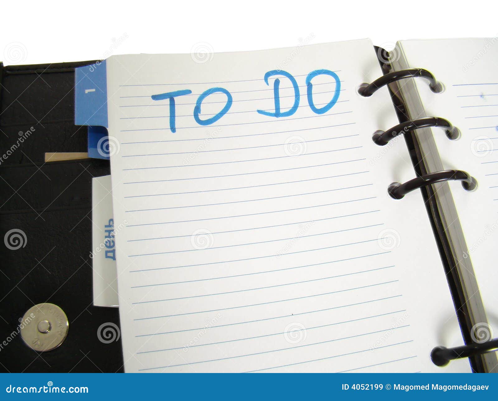 To Do stock image. Image of notebook, leather, routine - 4052199