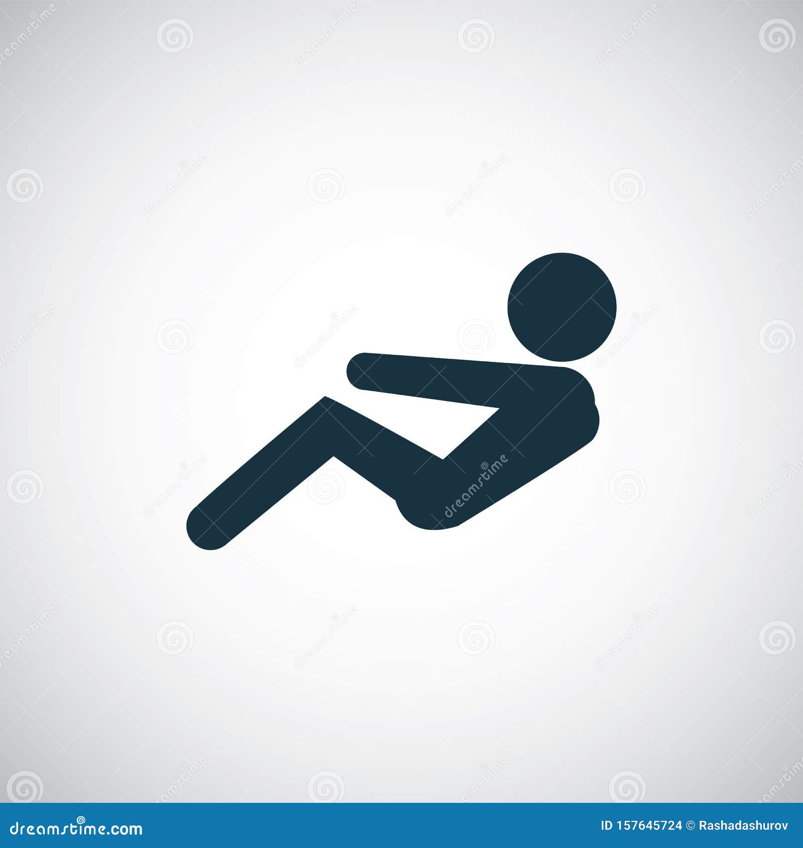 To do abs icon simple flat stock vector. Illustration of exercise ...
