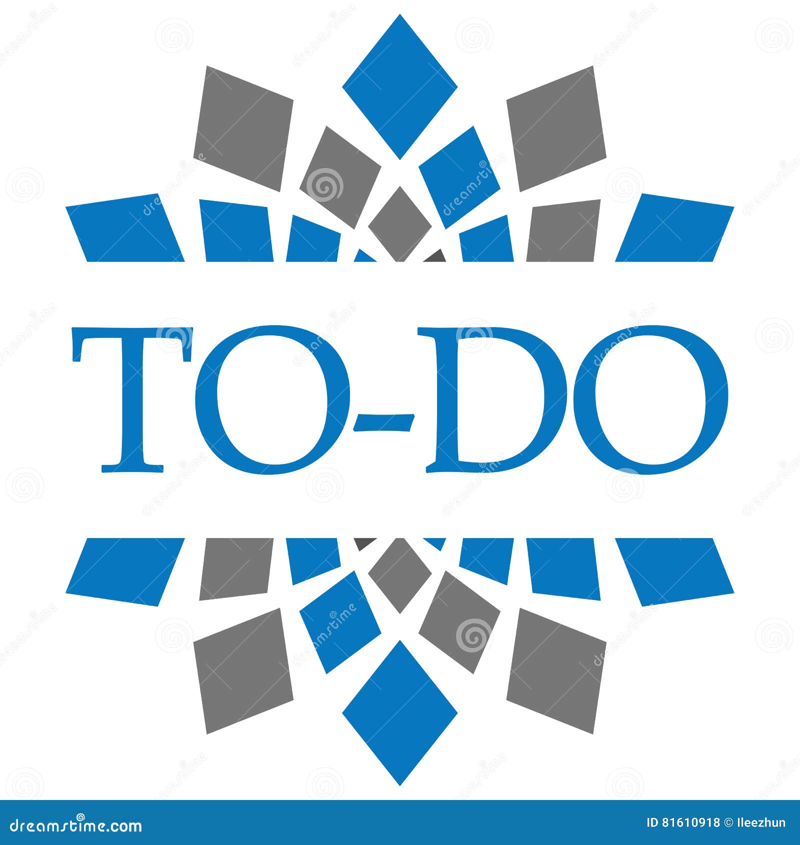 To Do Blue Grey Circular Background Stock Illustration - Illustration ...