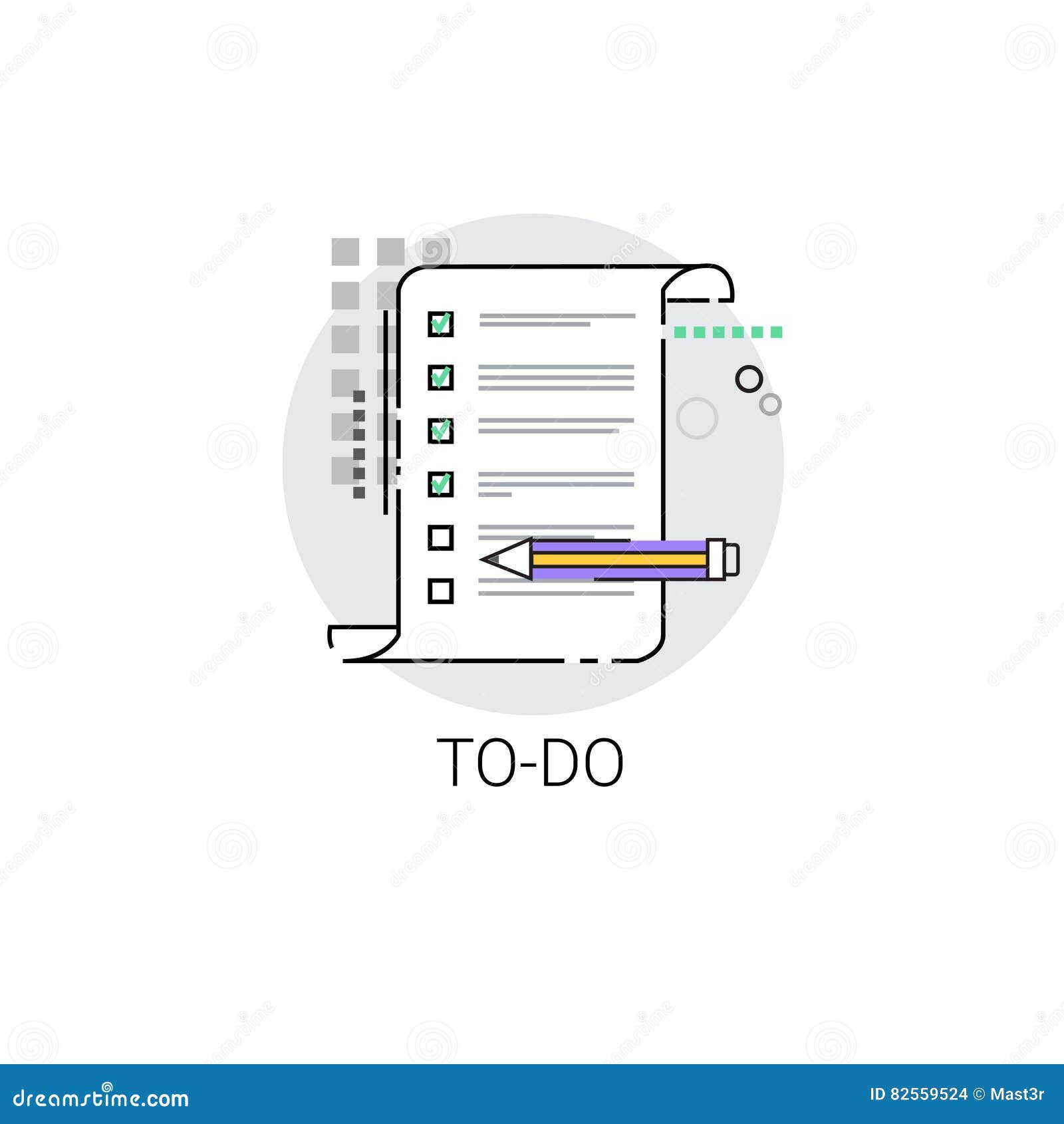To Do Check List Paper Document Stock Vector - Illustration of planning ...