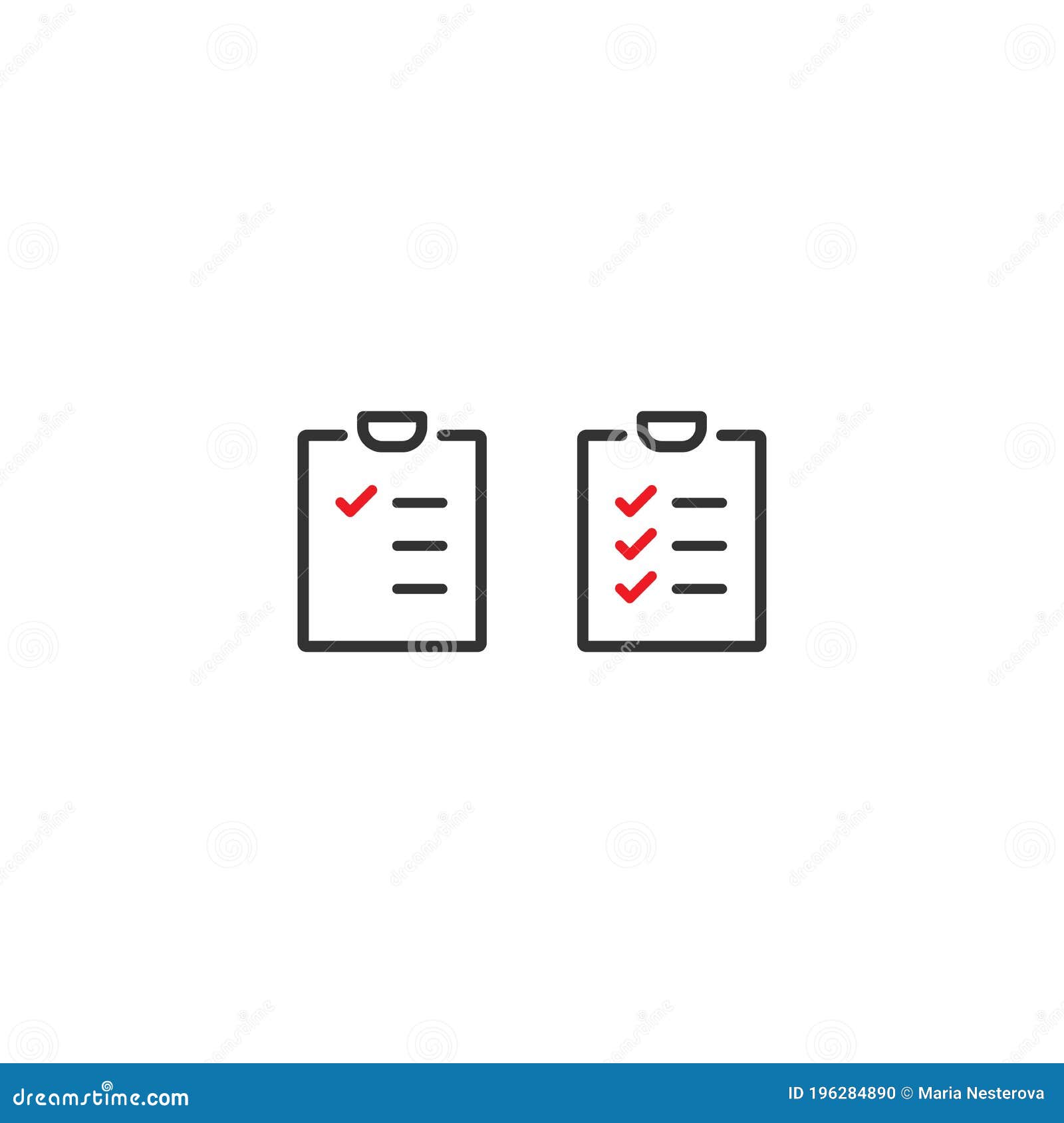 To-do Check List with Ticks and Points. Clipboard with Check Marks ...