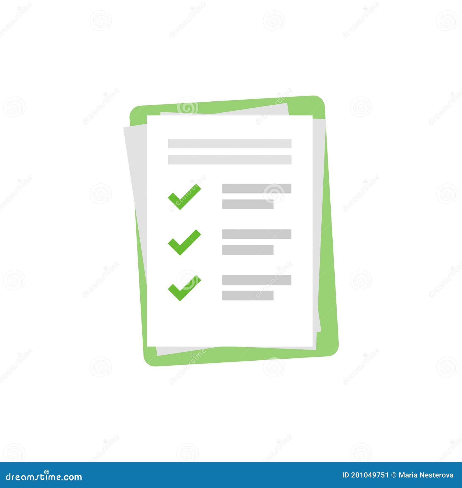 To-do Check List with Ticks and Points. Clipboard with Check Marks ...