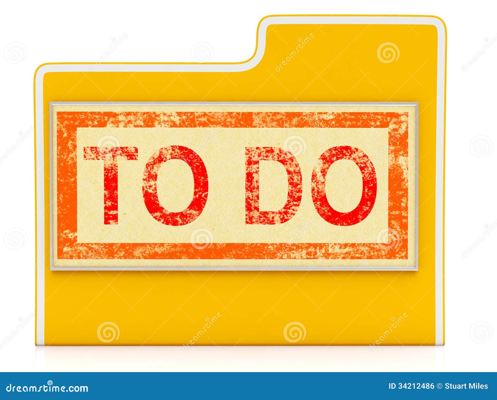 To Do File Shows Organizing and Planning Tasks Stock Illustration ...