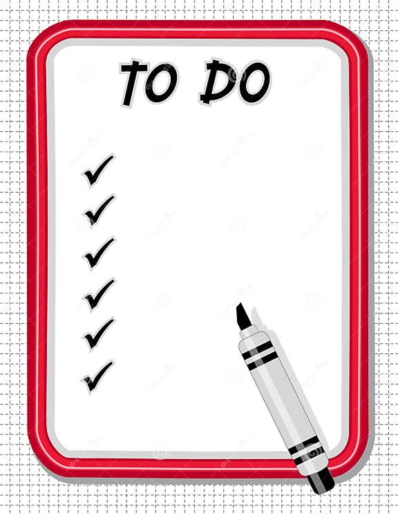 To Do List stock vector. Illustration of chores, empty - 15494084