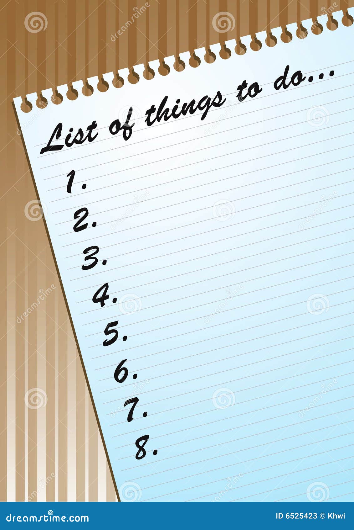 Things To Do Blank Sheet