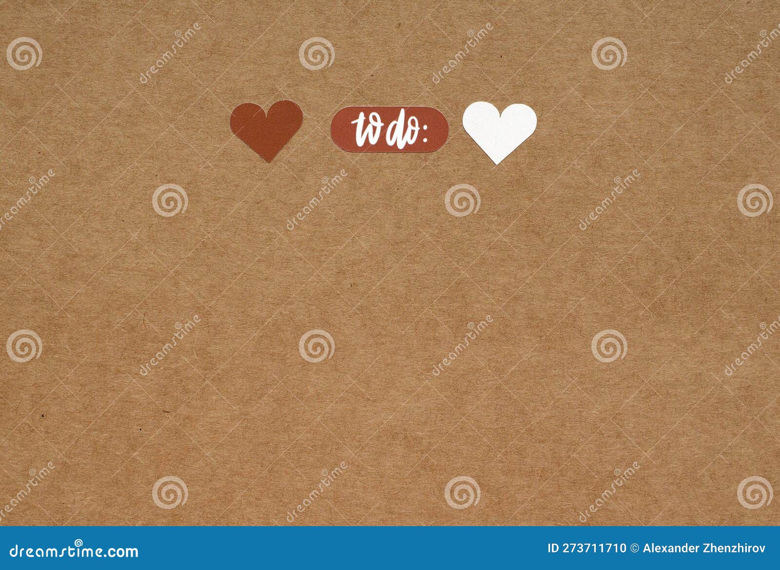 To Do List on Brown Craft Paper Background Stock Illustration ...