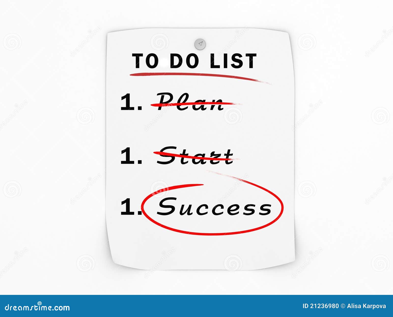 To Do List Business Success Concept Stock Illustration - Illustration ...