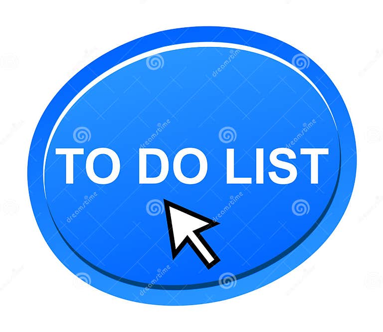 To do list button stock vector. Illustration of click - 121754282