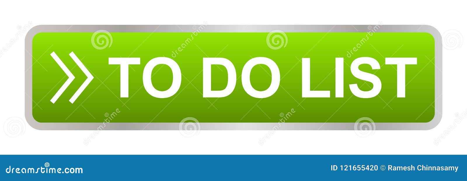 To do list button stock vector. Illustration of green - 121655420