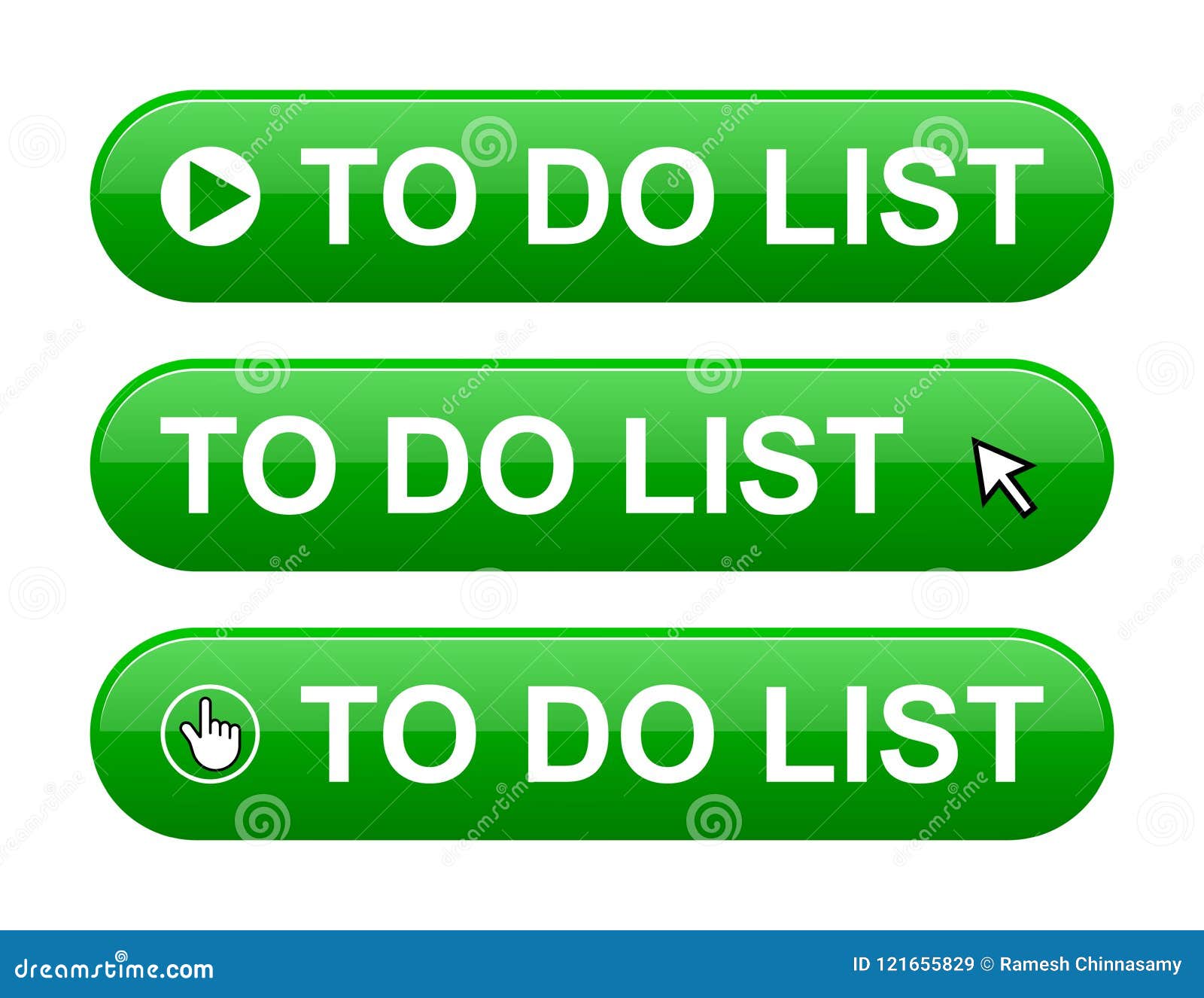 To do list button stock vector. Illustration of customer - 121655829