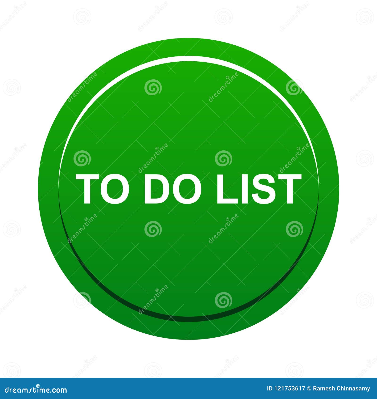 To do list button stock vector. Illustration of color - 121753617