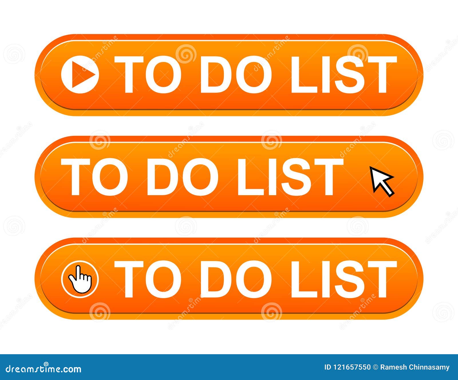 To do list button stock vector. Illustration of agenda - 121657550