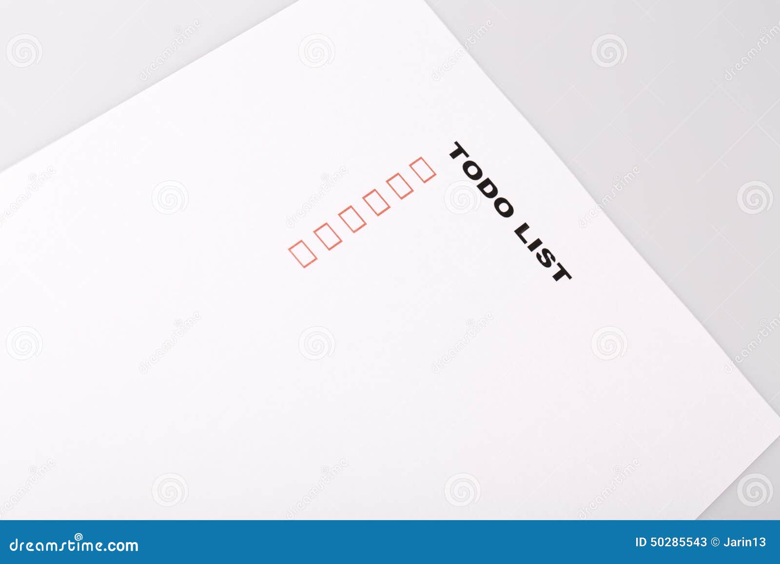 To Do List with Check Marks Stock Image - Image of hand, choice: 50285543