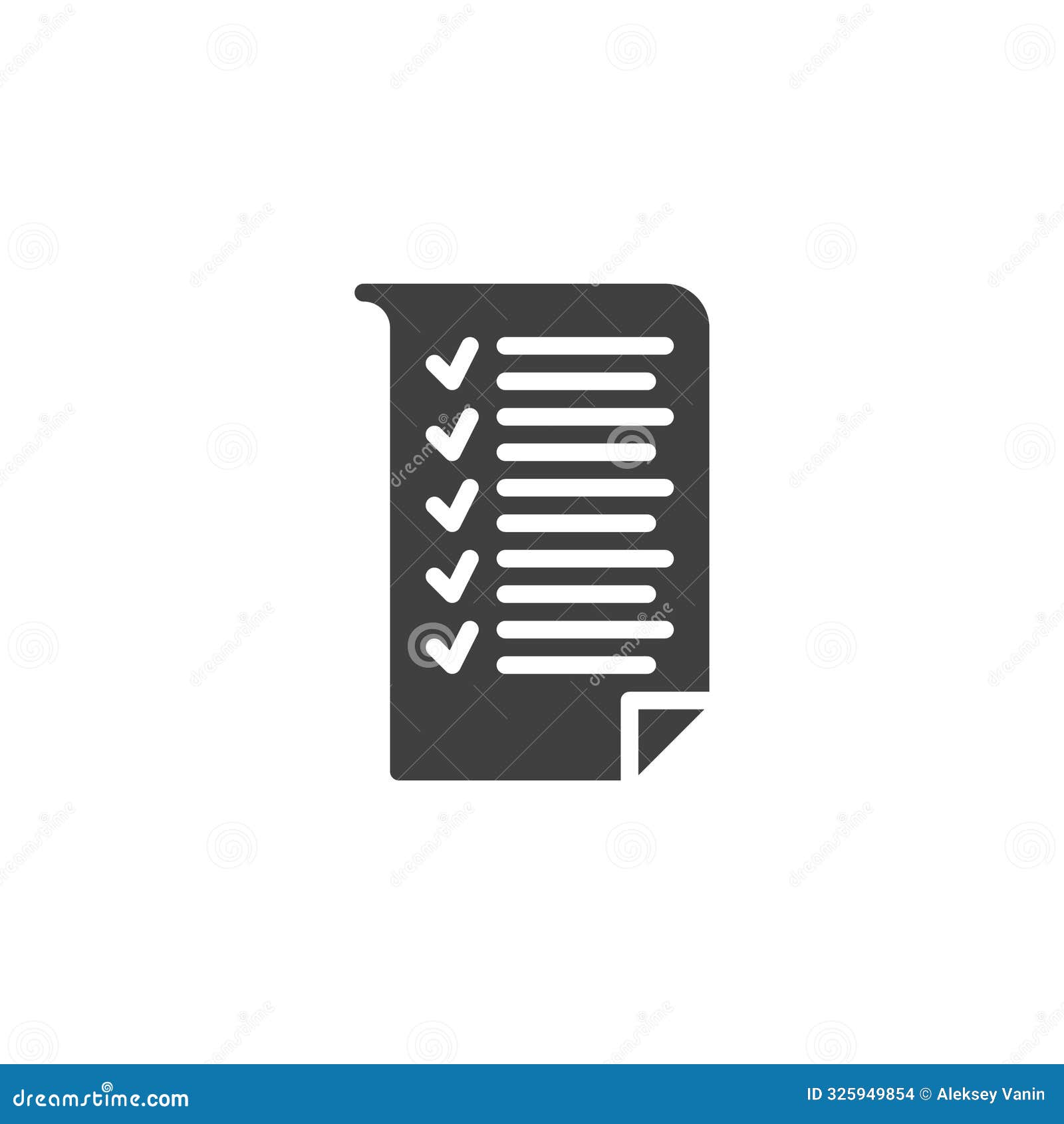 To Do List with Checkmark Vector Icon Stock Illustration - Illustration ...
