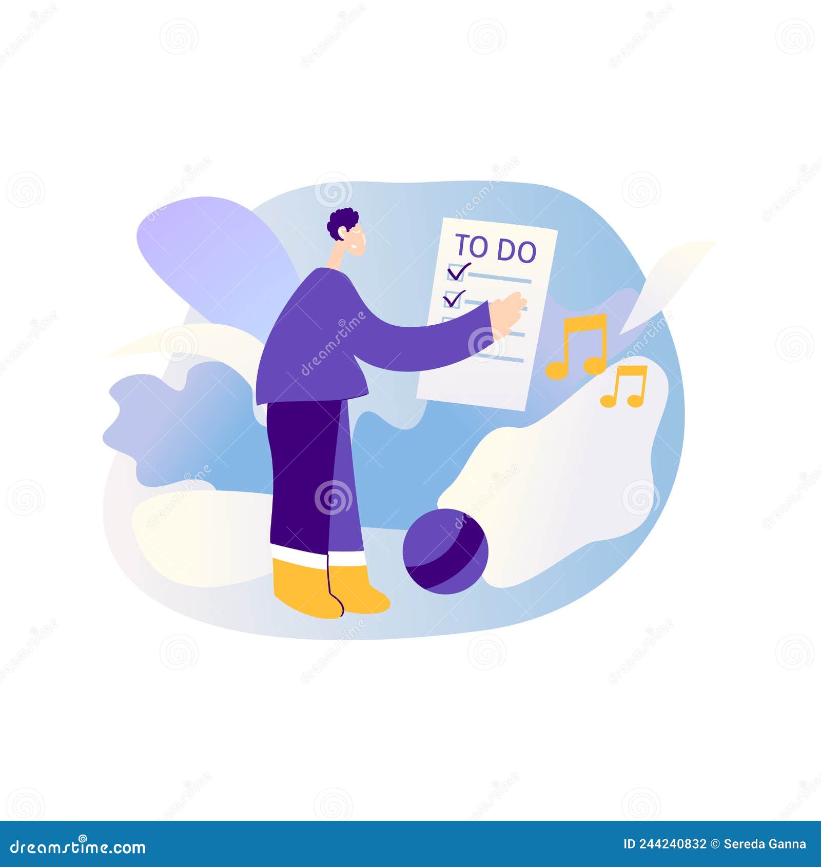 To Do List Concept stock vector. Illustration of test - 244240832