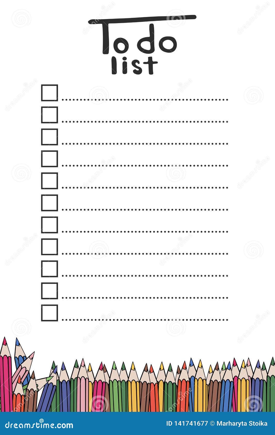 To do list. stock vector. Illustration of note, idea - 141741677