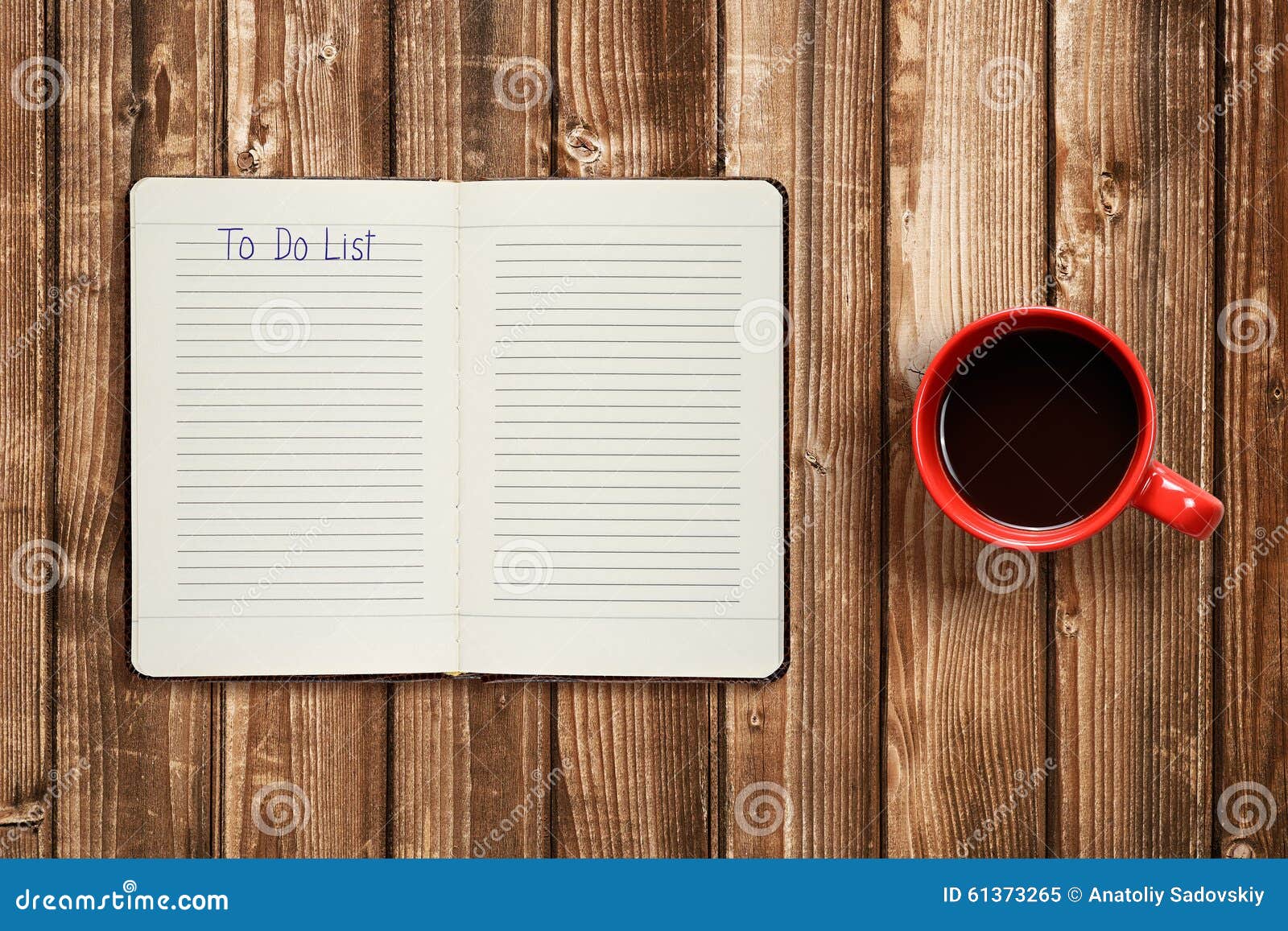 To Do List on Diary and Coffee Cup Stock Image - Image of blank, text ...