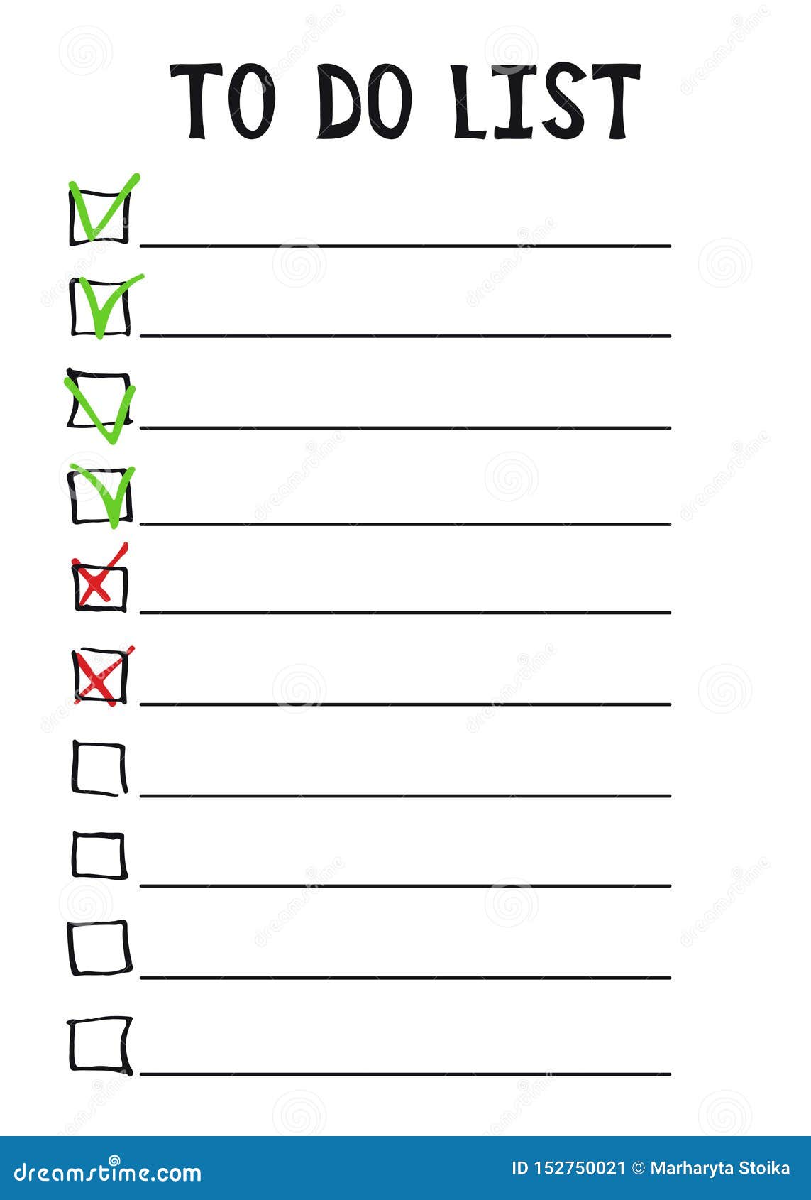 To do list. stock vector. Illustration of planner, line - 152750021