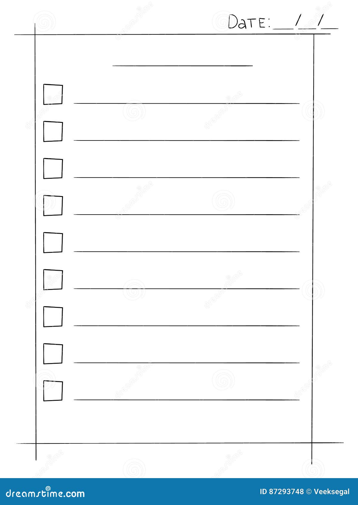 To Do List in Doodle Sketch Vector Stock Vector - Illustration of ...
