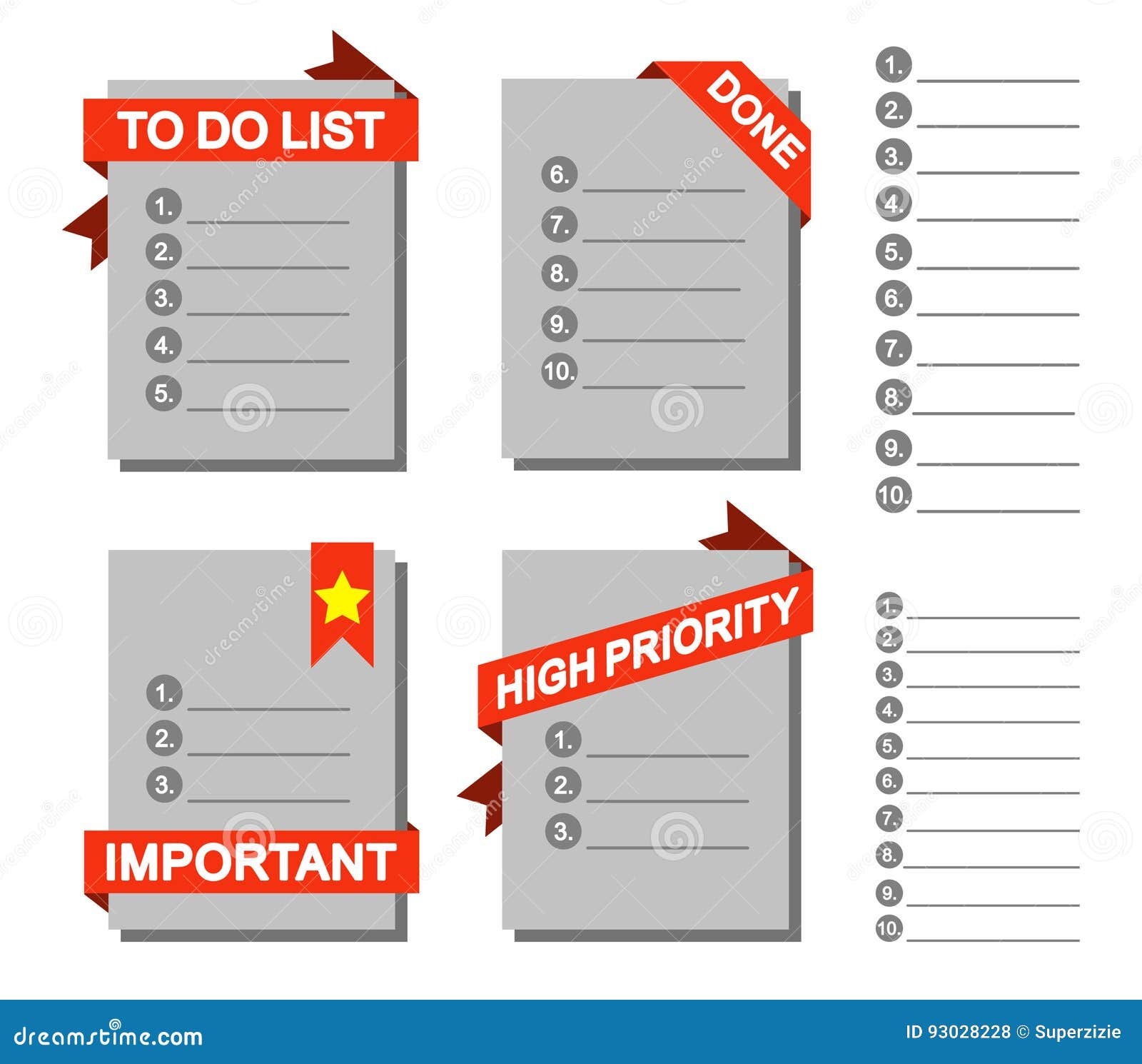 To do list element graphic stock vector. Illustration of list - 93028228