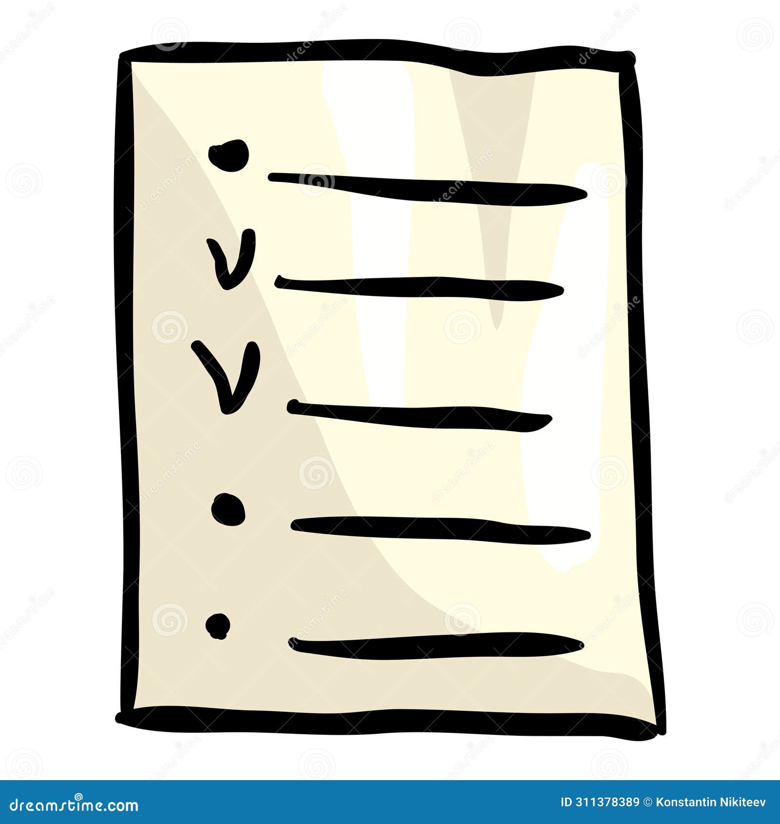 To Do List - Hand Drawn Doodle Icon Stock Vector - Illustration of ...