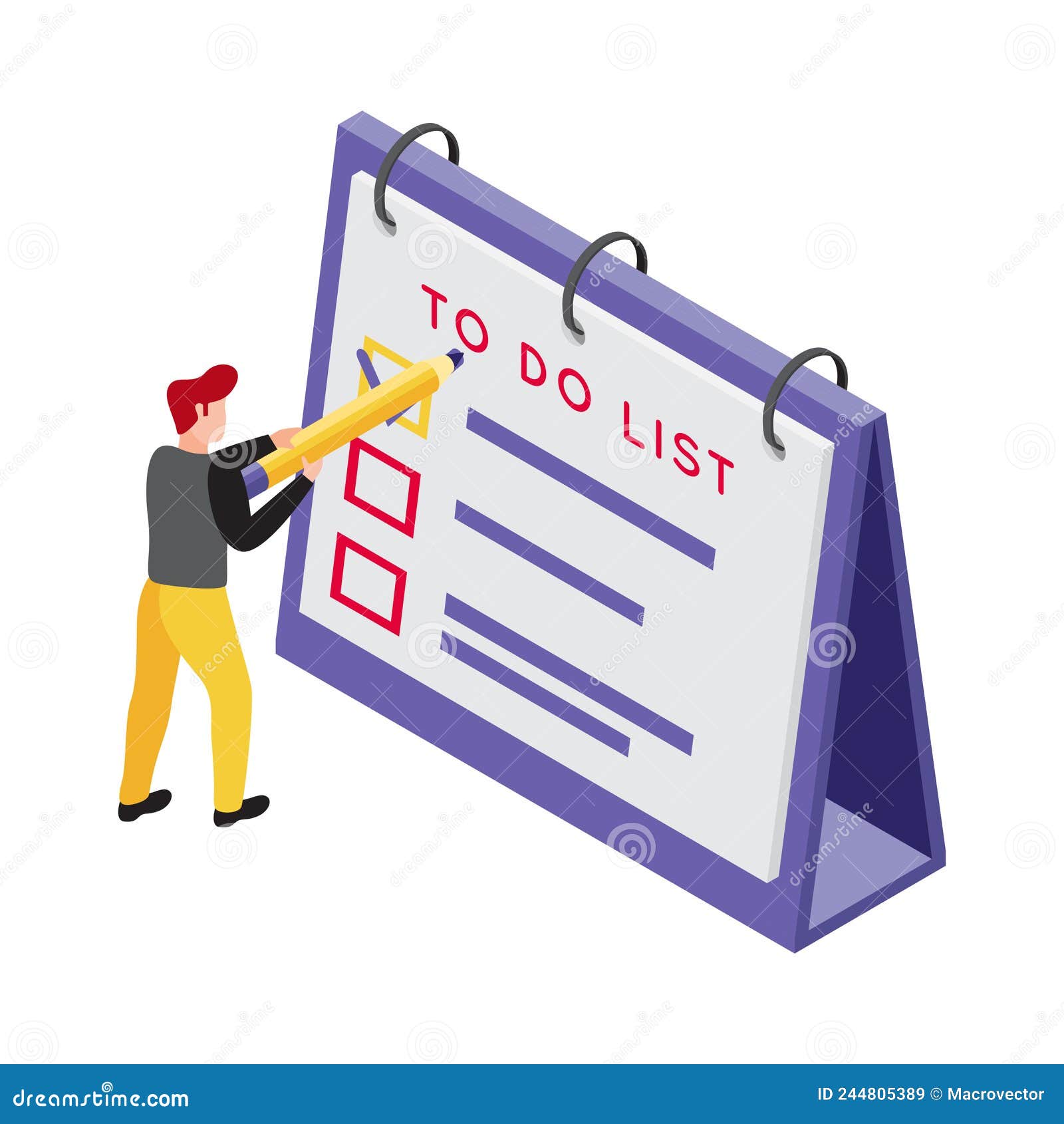 To Do List Icon stock vector. Illustration of management - 244805389