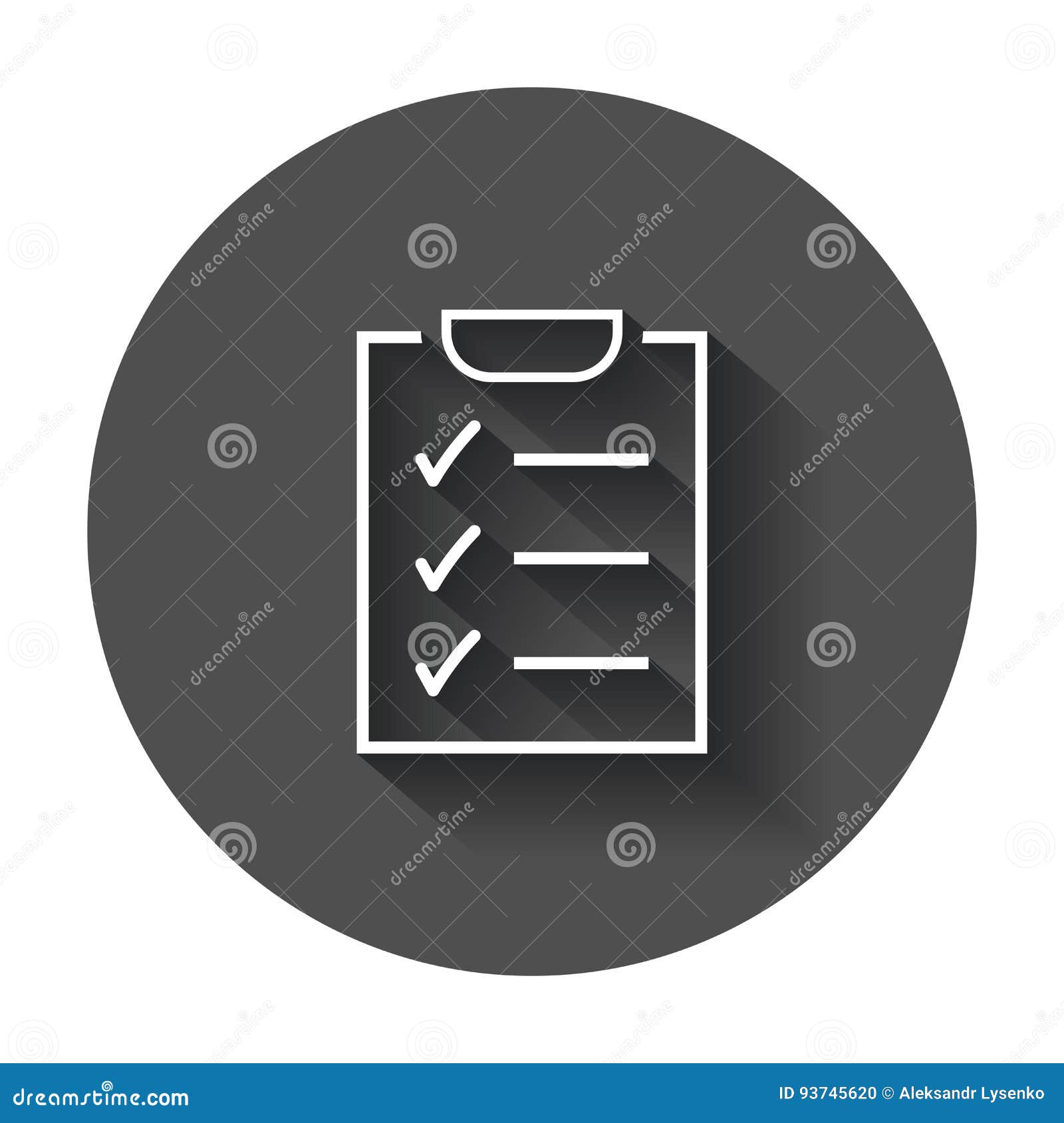 To do list icon. stock vector. Illustration of research - 93745620