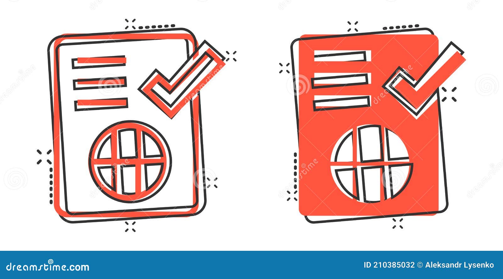 To Do List Icon in Comic Style. Document Checklist Cartoon Vector ...