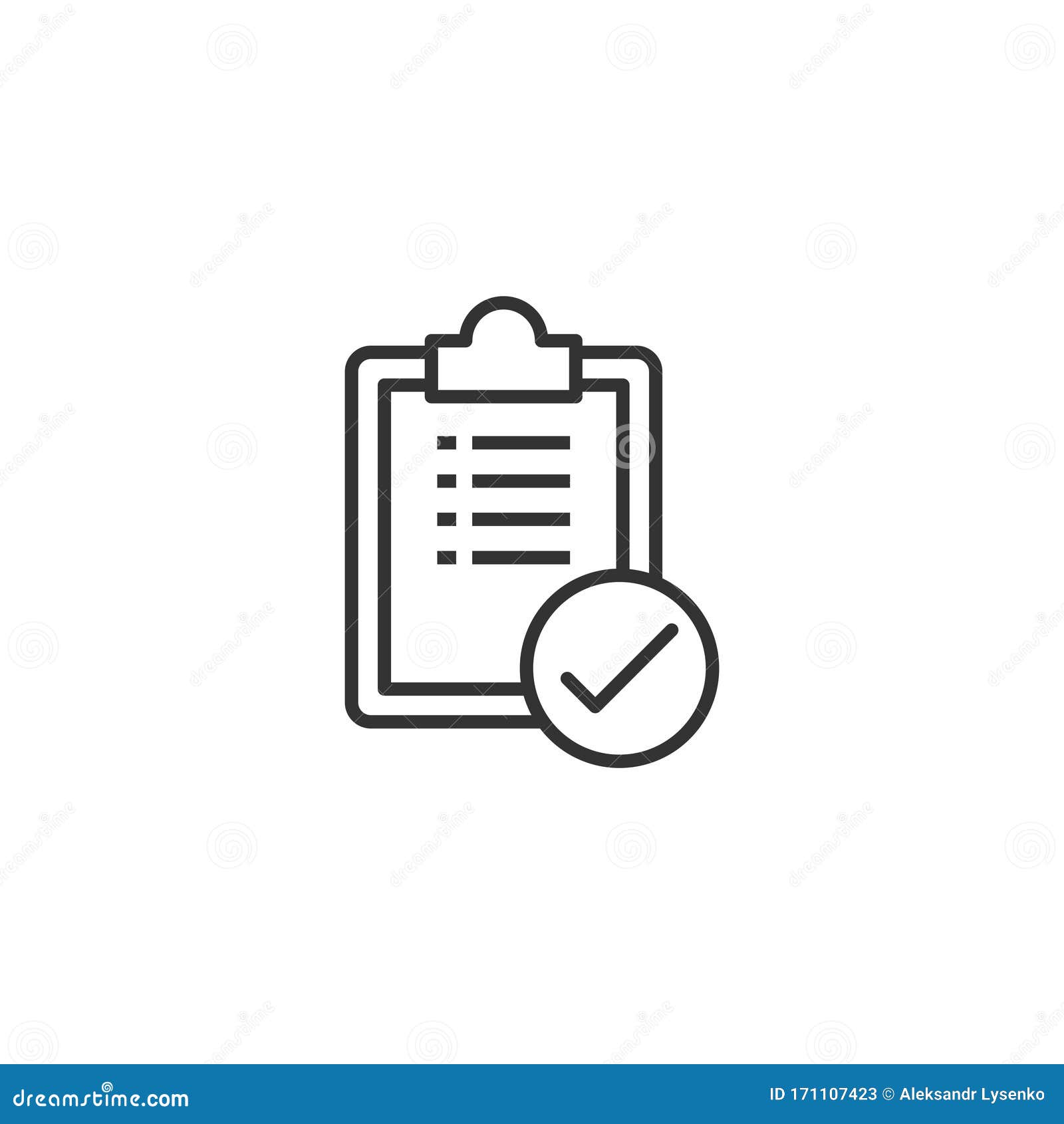 To Do List Icon in Flat Style. Document Checklist Vector Illustration ...