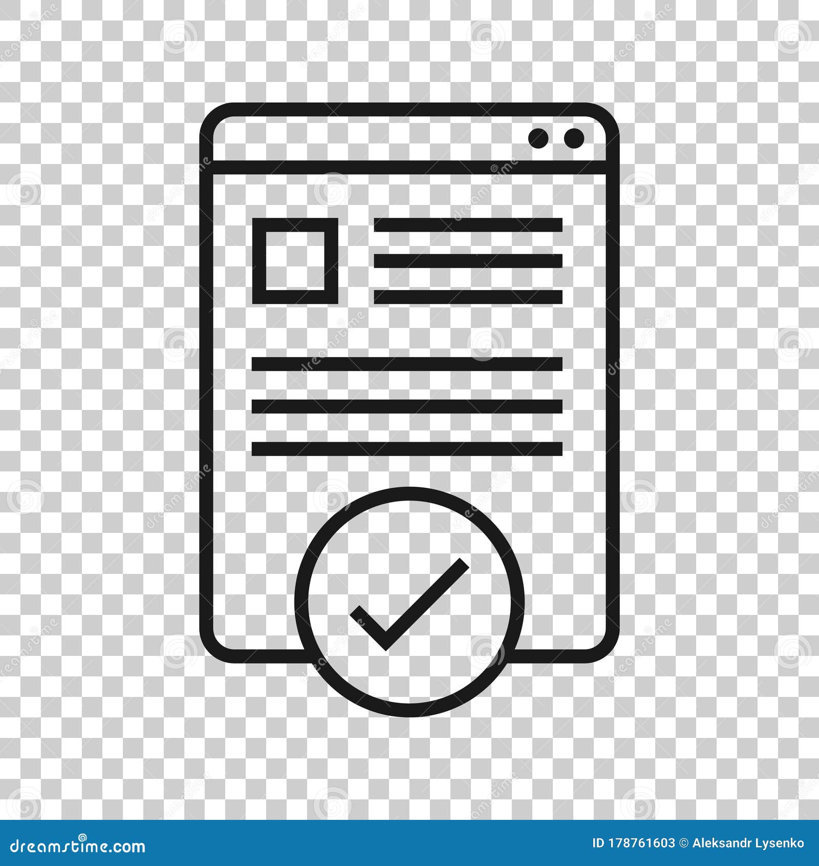 To Do List Icon in Flat Style. Document Checklist Vector Illustration ...