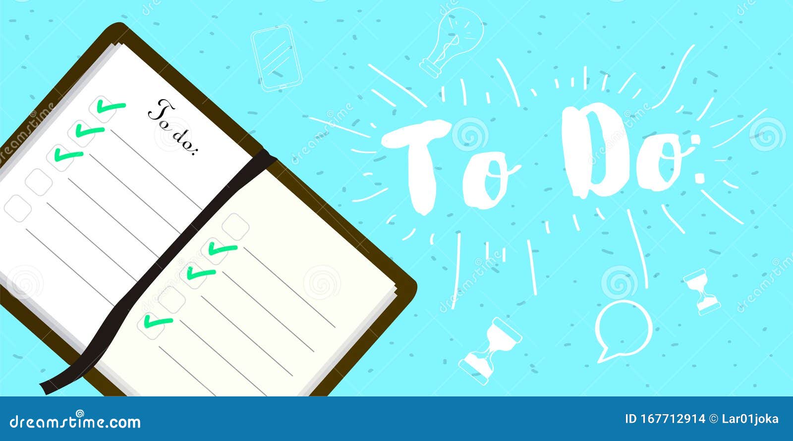 To do list illustration stock vector. Illustration of design - 167712914