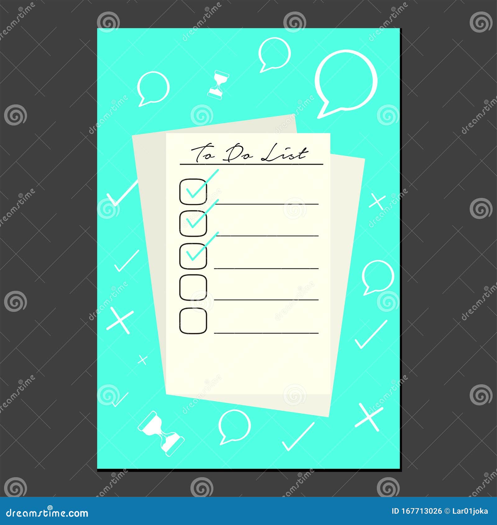 To do list illustration stock vector. Illustration of reminder - 167713026