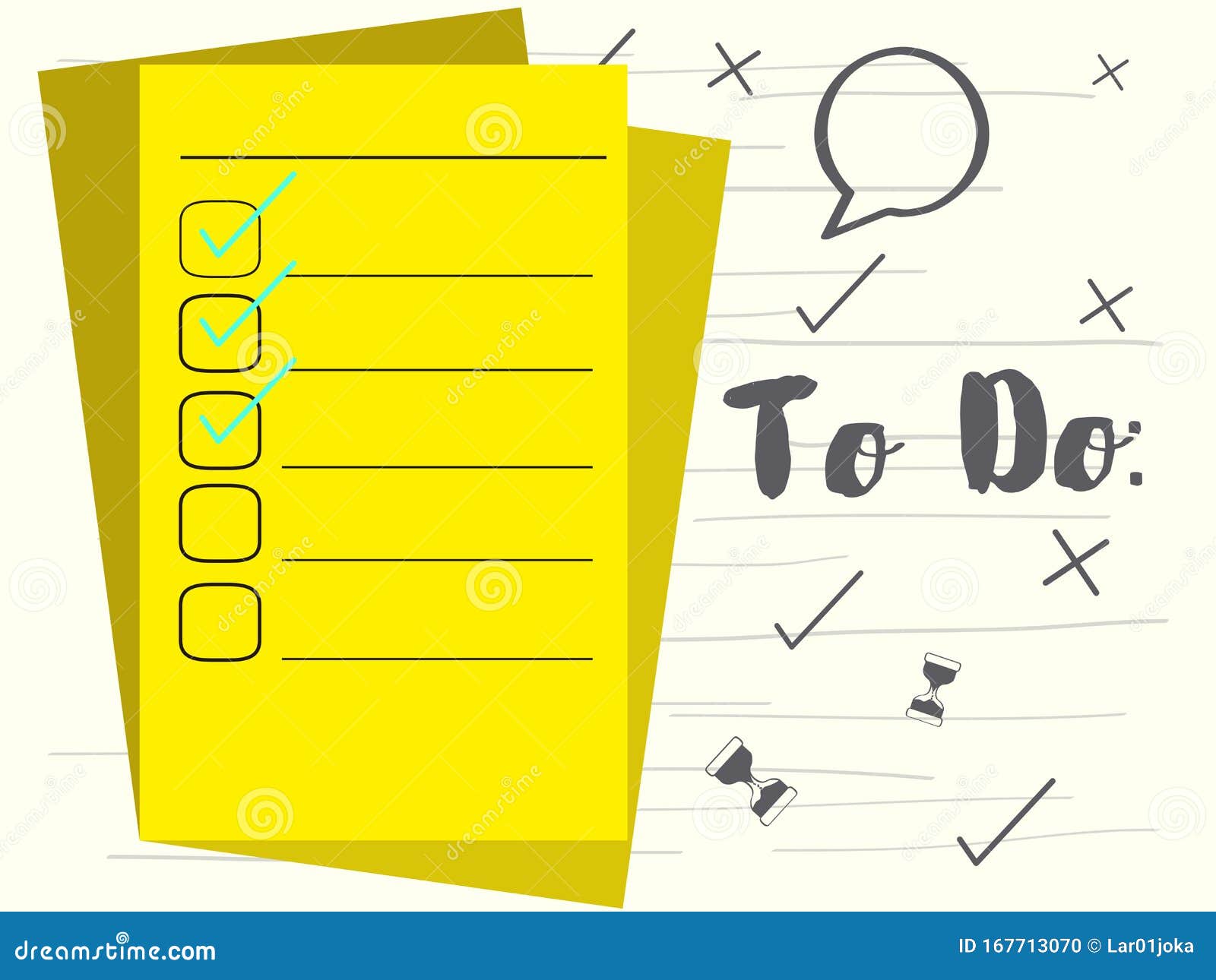 To do list illustration stock vector. Illustration of concept - 167713070