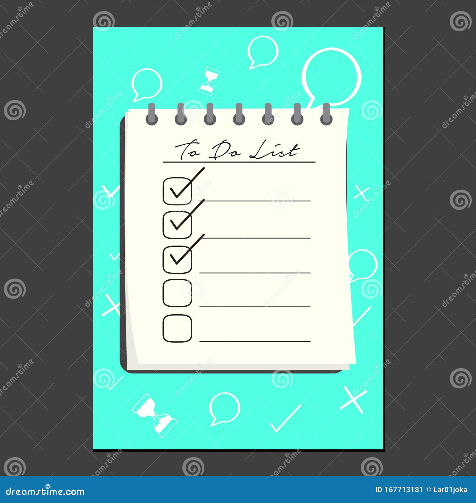 To do list illustration stock vector. Illustration of hand - 167713181