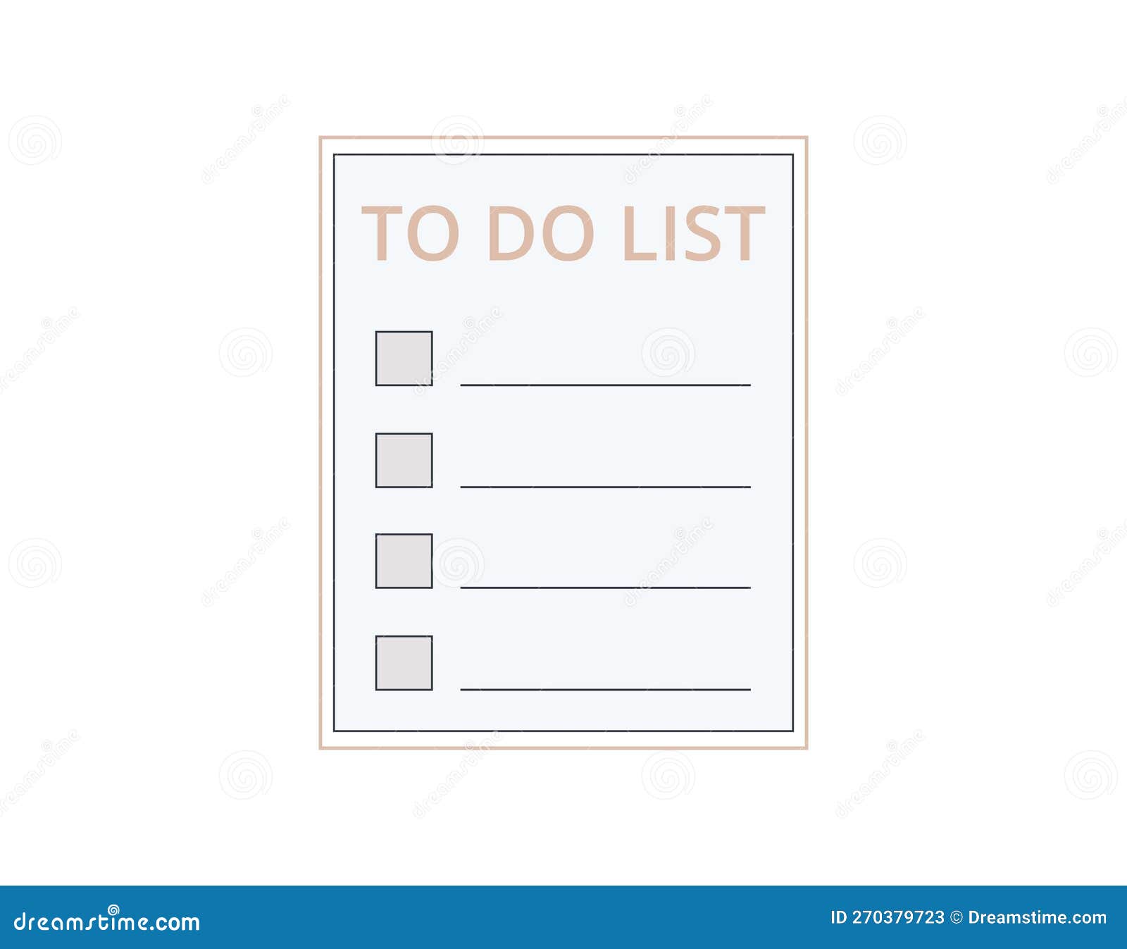 To Do List Illustration with Flat Design. Concept of Journaling and ...
