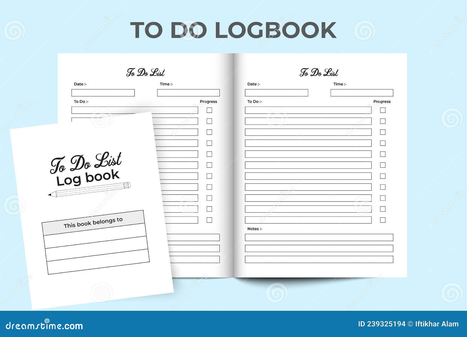 To-do List KDP Interior. To-do List Logbook and Task Tracker. Task ...