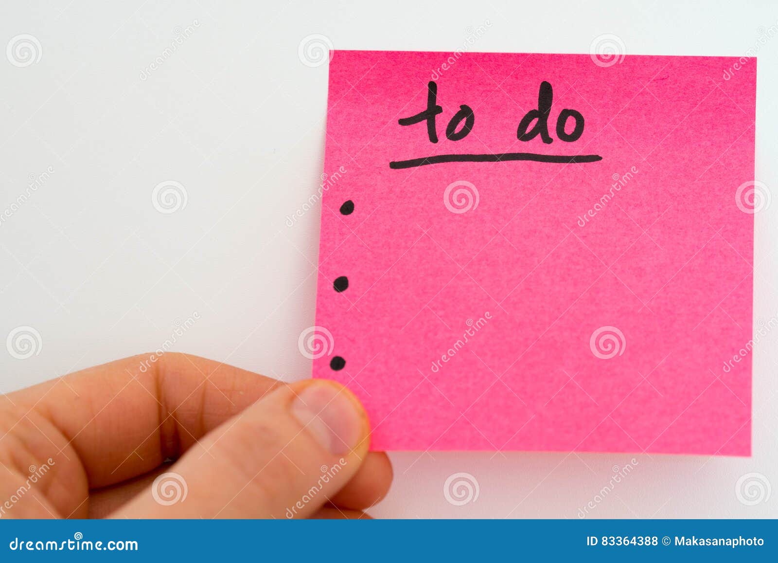 To Do List for the New Year in Pink with a Hand Stock Photo - Image of ...