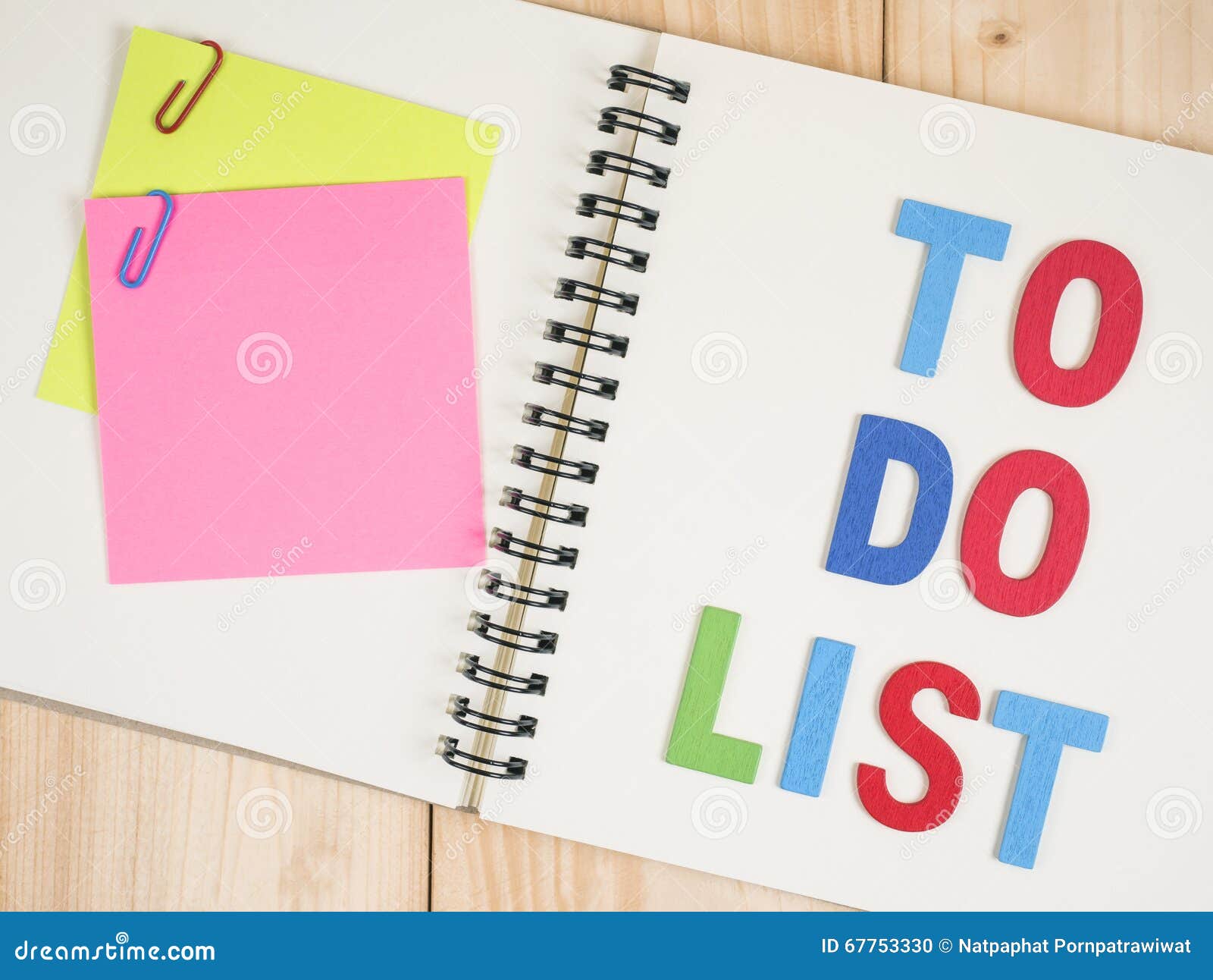To do list on notebook 12 stock photo. Image of paper - 67753330