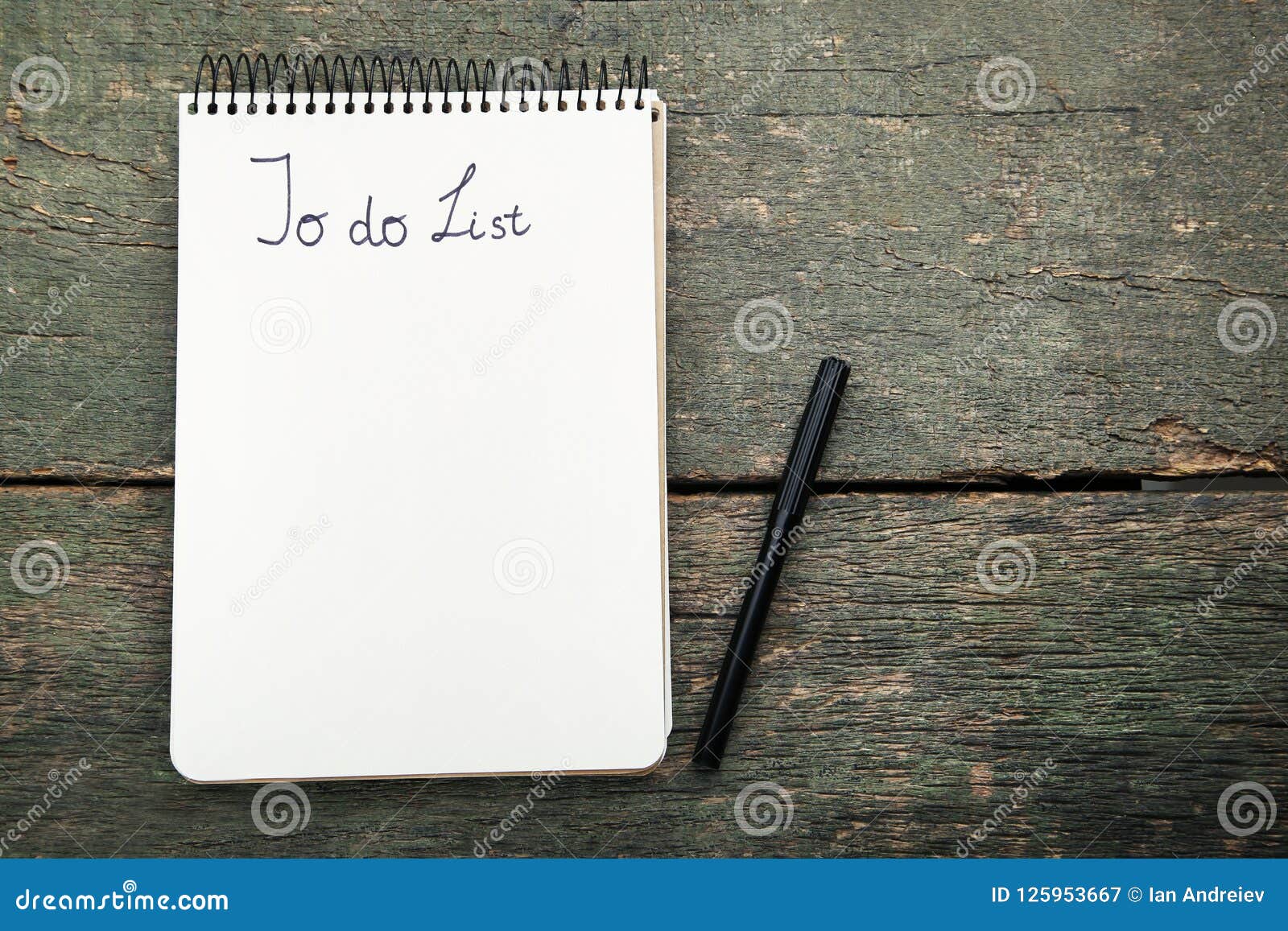 To do list in notepad stock image. Image of concept - 125953667