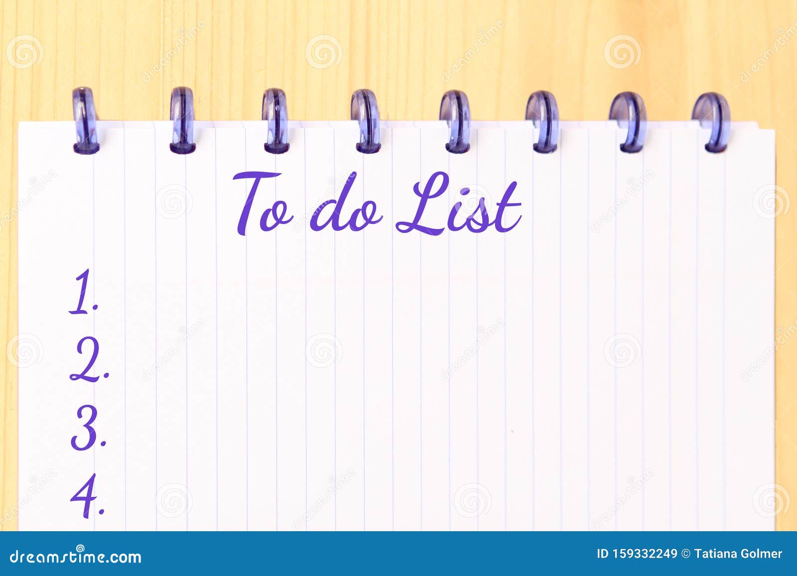 To Do List on Notepad, Retro Style Stock Image - Image of open, action ...