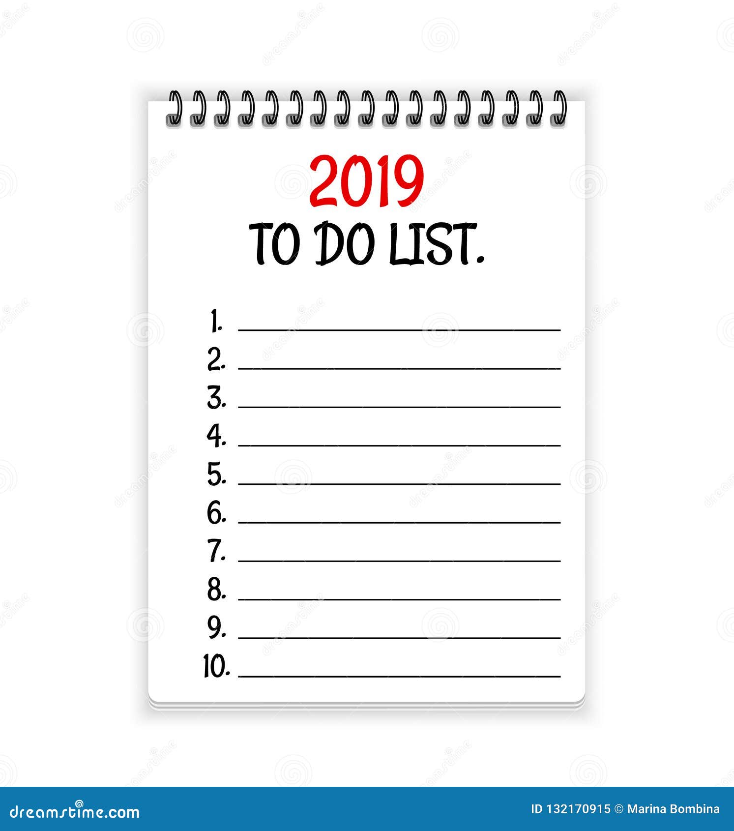 Open Spiral Notebook To Do List Stock Illustrations – 29 Open Spiral ...