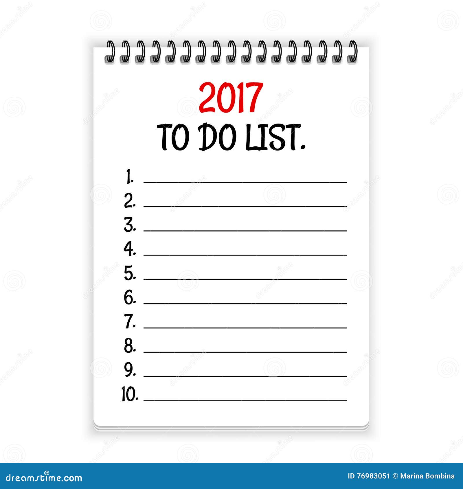 Open Spiral Notebook To Do List Stock Illustrations – 28 Open Spiral ...
