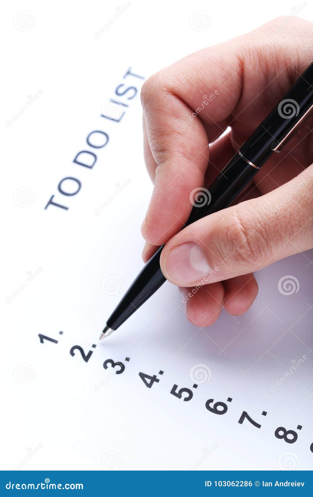 To do list on paper stock photo. Image of reminder, sheet - 103062286