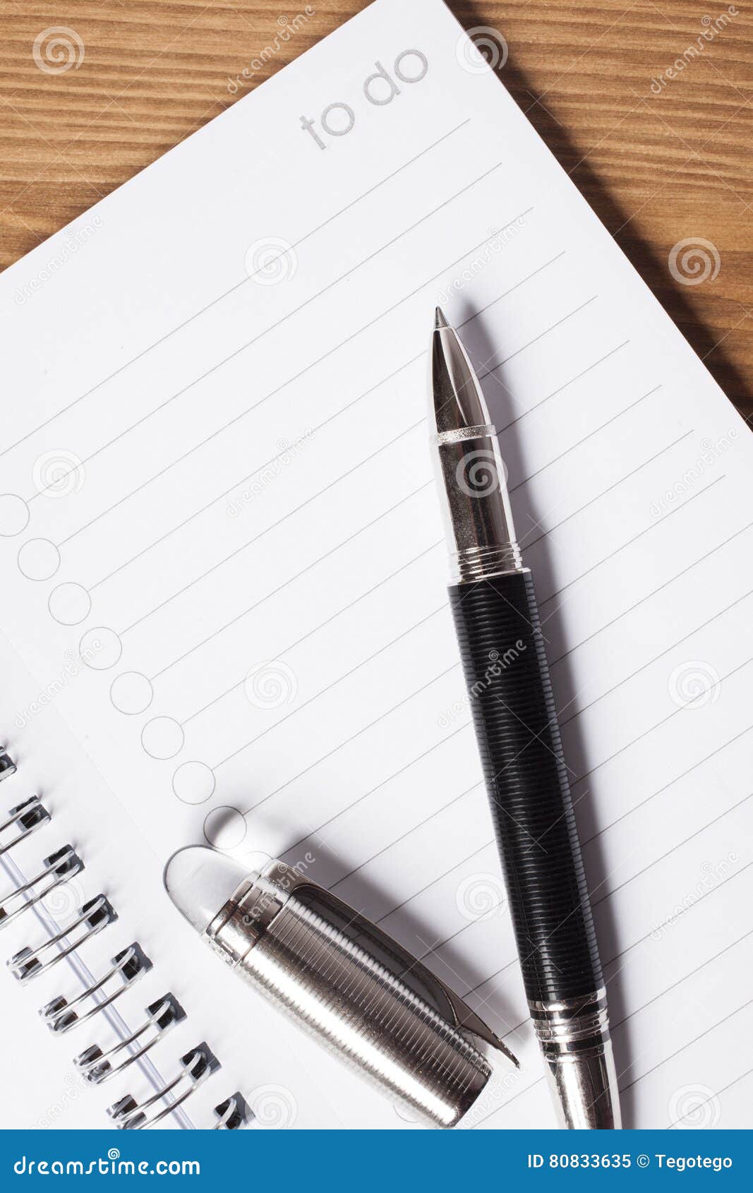 To do list and pen stock image. Image of page, office - 80833635