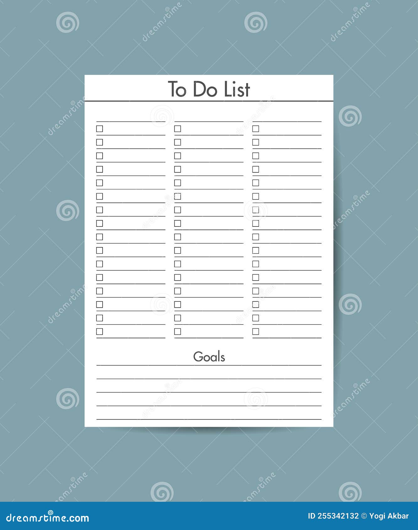 To Do List or Plan. All Tasks Completed Stock Vector - Illustration of ...