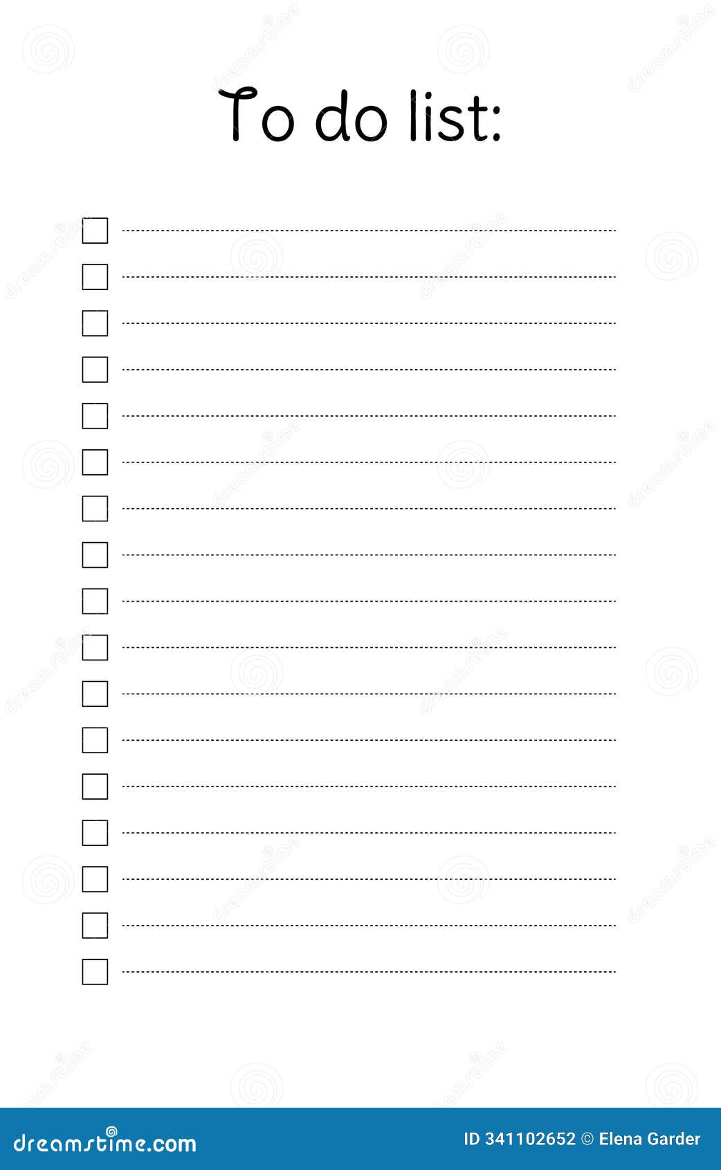 To Do List Planner Page A4. To Do Lists. Royalty-Free Stock Image ...