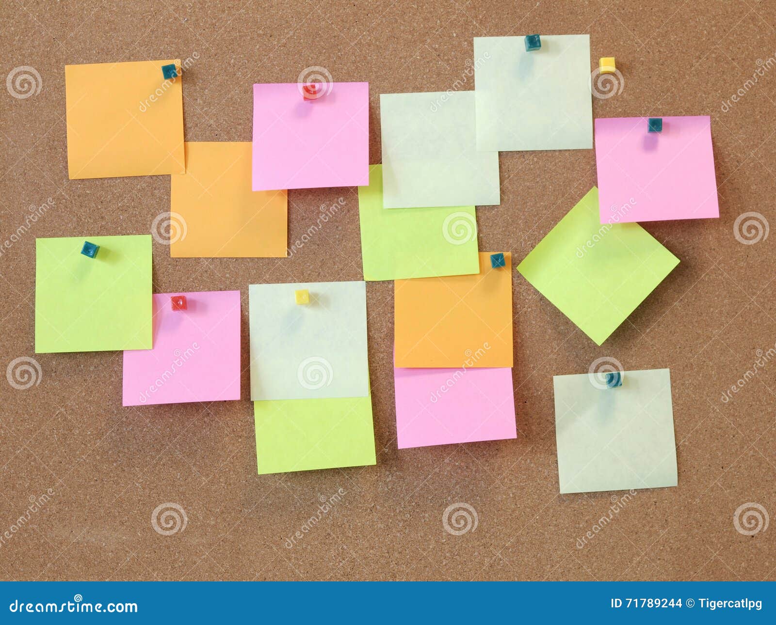 A To Do List with Post it Papers on Cork Notice Board Stock Photo ...