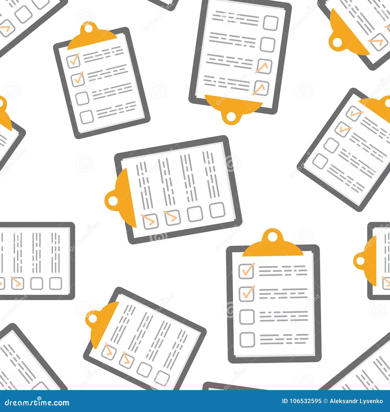 To Do List Seamless Pattern Background. Business Flat Vector Ill Stock ...