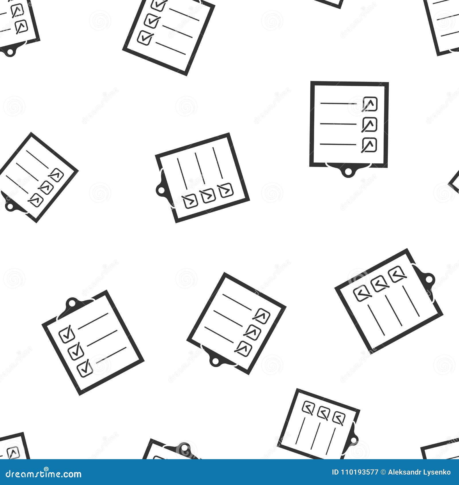 To Do List Seamless Pattern Background. Business Flat Vector Ill Stock ...